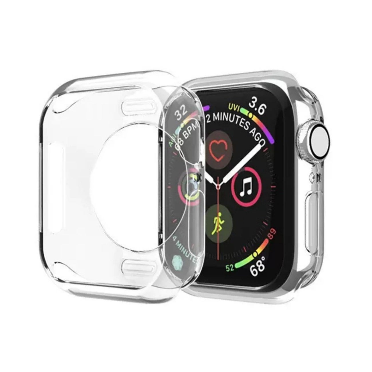 Ultra Clear Watch Case for Apple Watch 44mm (Series 4/5/6/SE) - Clear ...