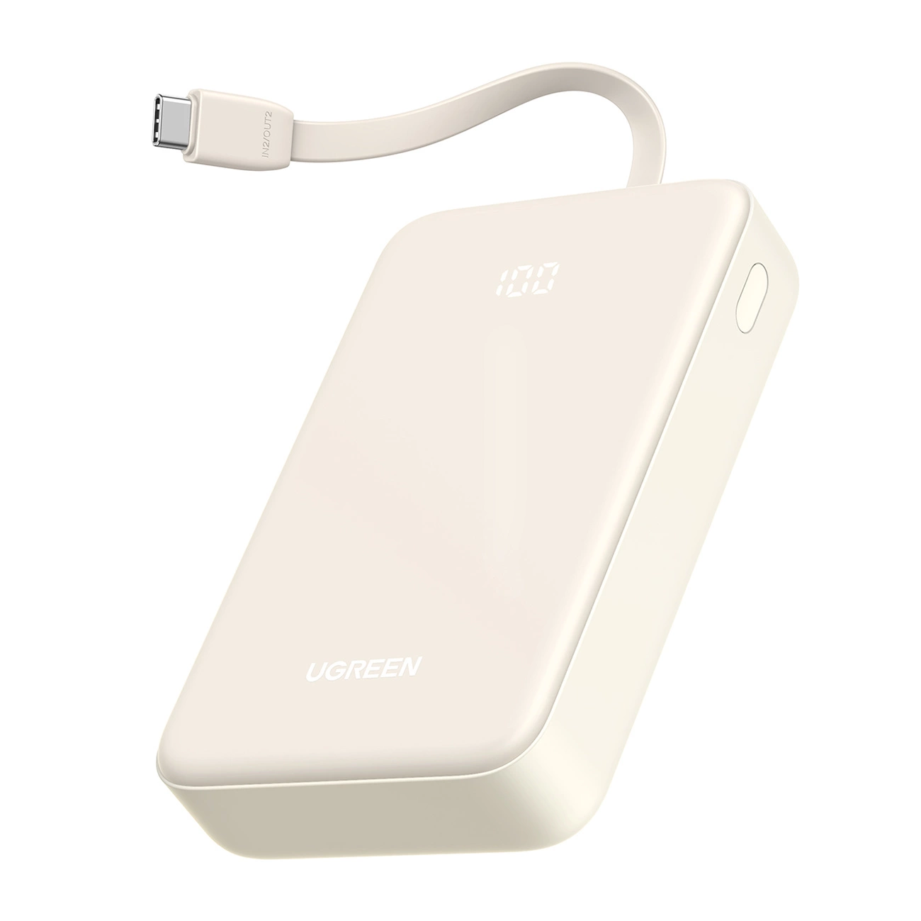 Ugreen PB505 Powerbank 20000mAh 22.5W USB-C USB-A Built-in USB-C Cable ...