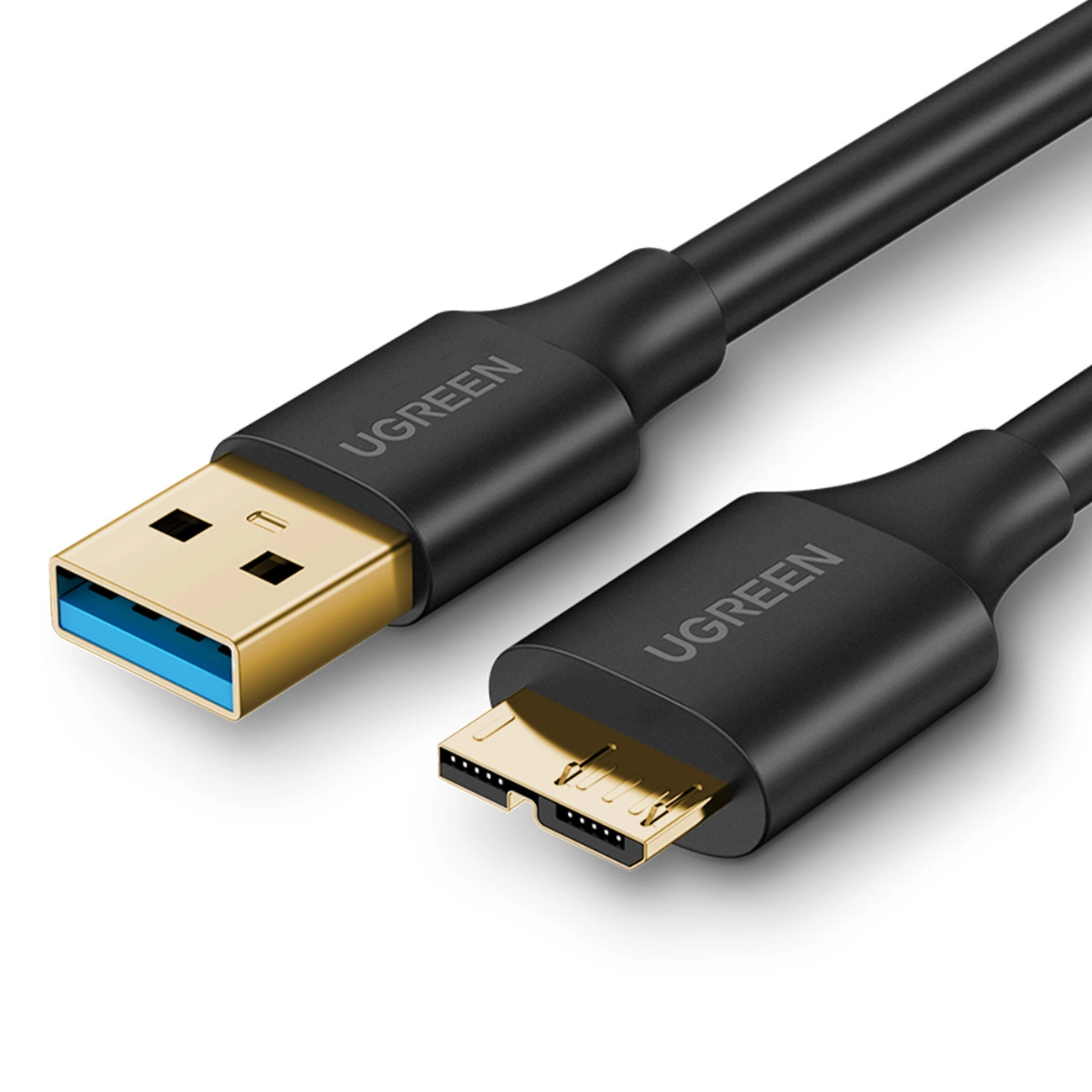 Ugreen US130 10841 USB-A 3.0 - micro USB-B cable 1m - black - Hurtel.com